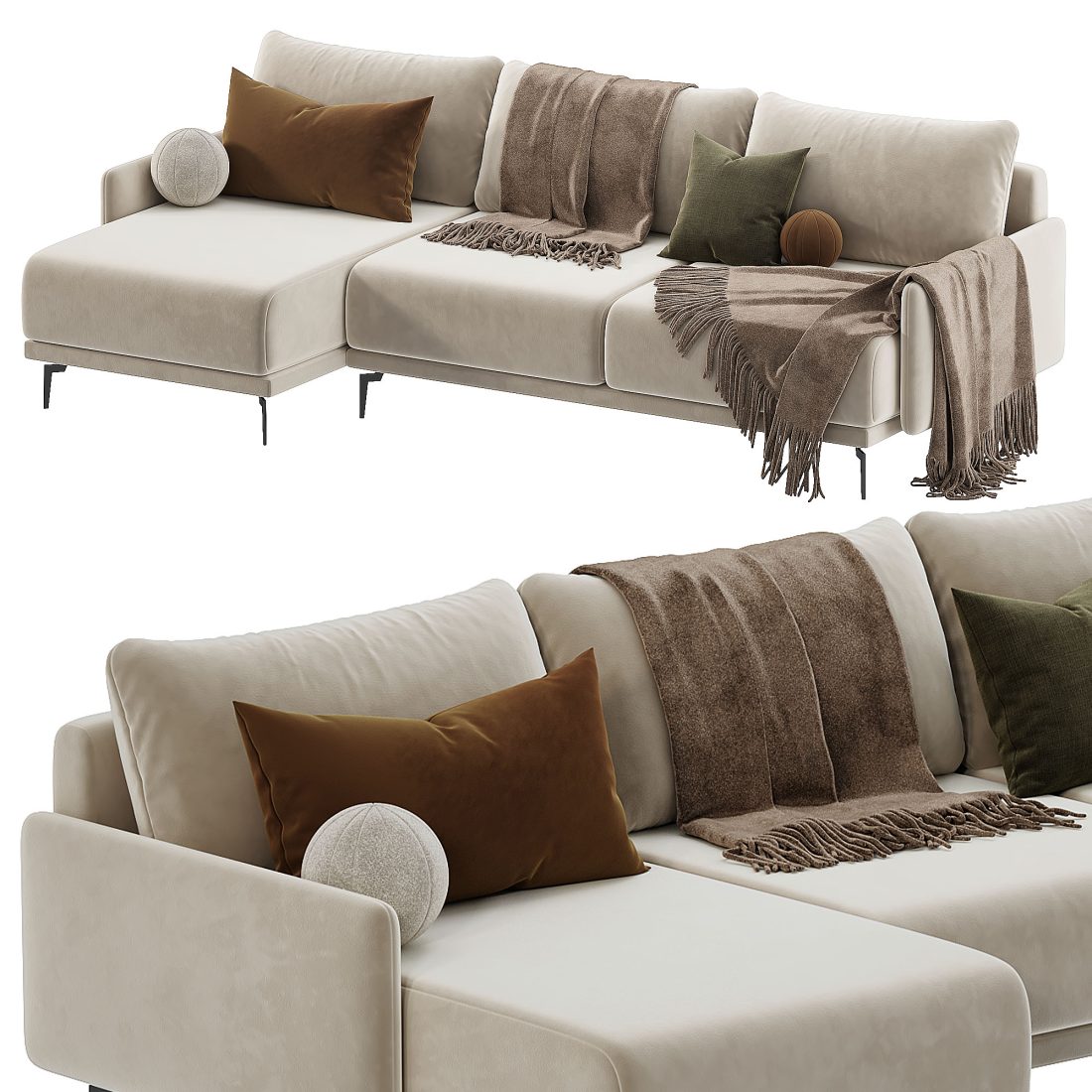 Archi Sofa - 3D Model for Corona