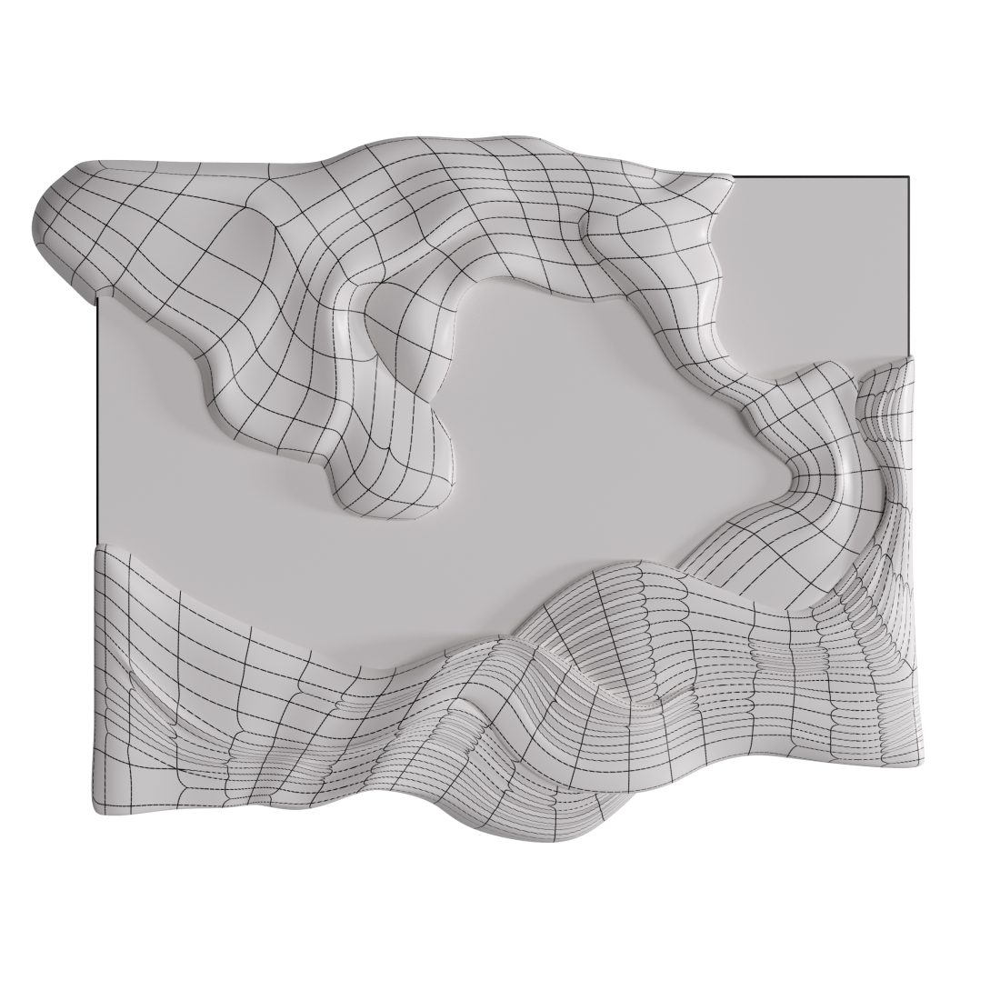 Wave Pannel 3D Model for Corona | CGMood