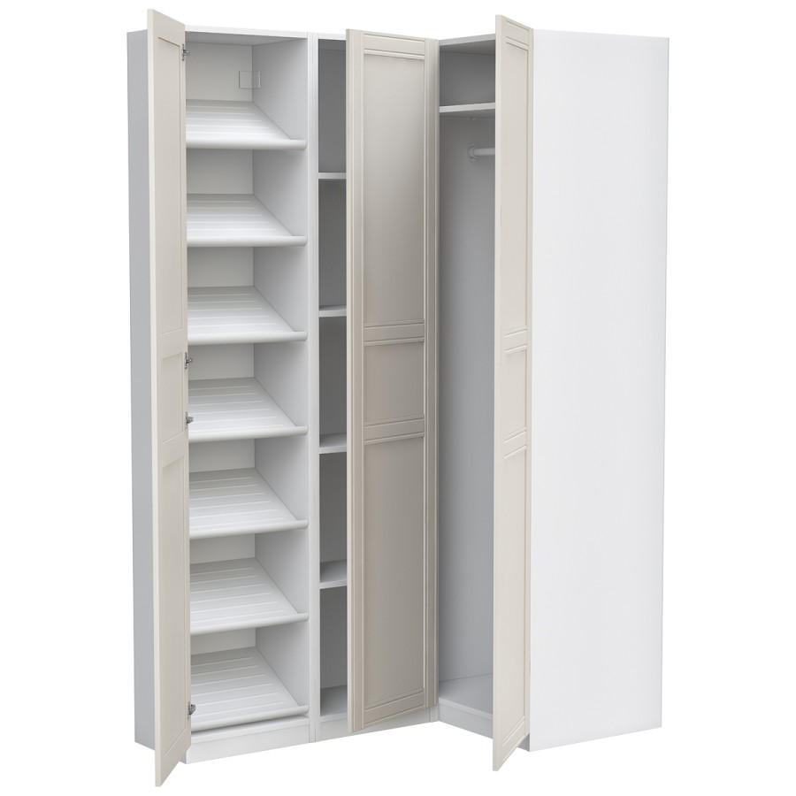 Pax Corner Wardrobe Ikea - 3D Model for VRay
