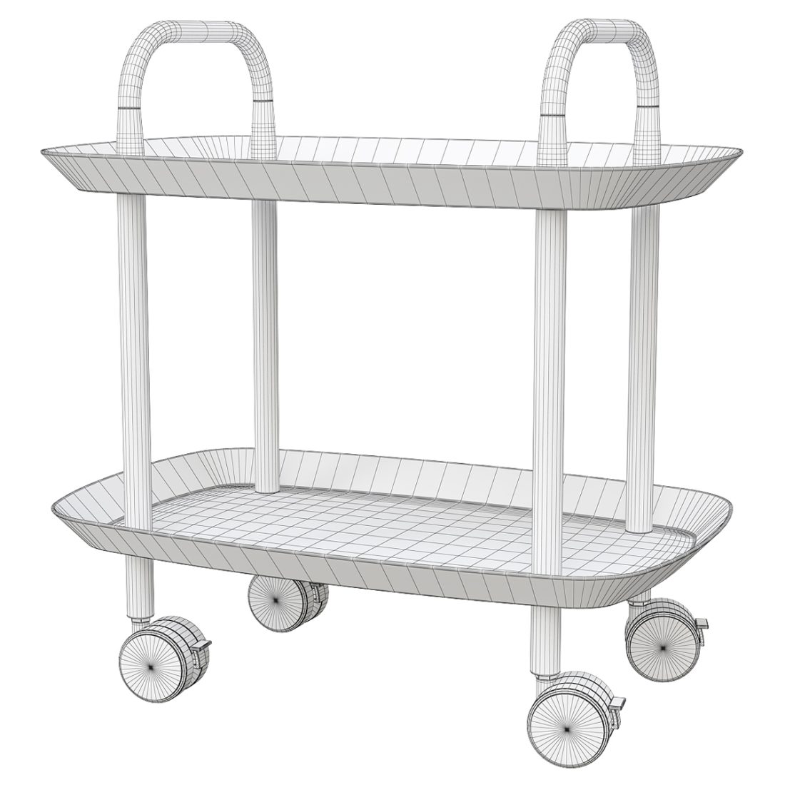Two-tier Side Table 3D Model for VRay | CGMood