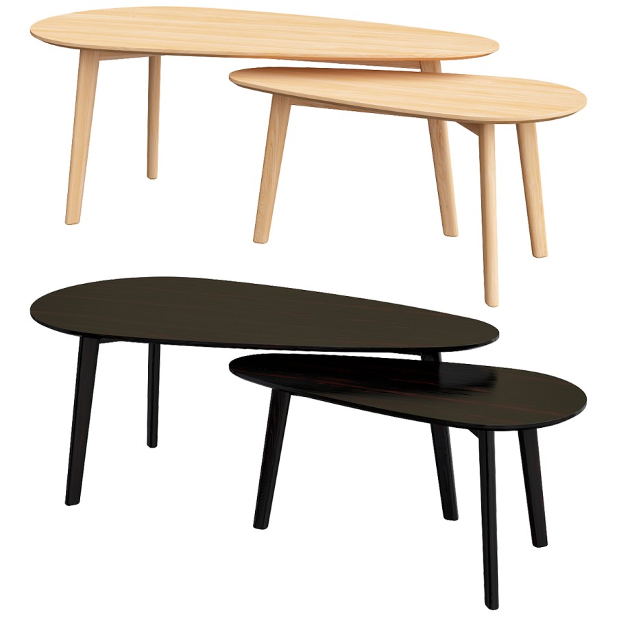 Zago Coffee Tables Scandie - 3D Model for VRay