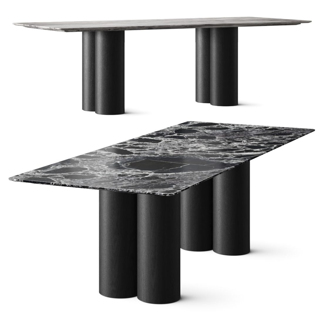 Frigerio Elly Dining Table - 3D Model for VRay, Corona