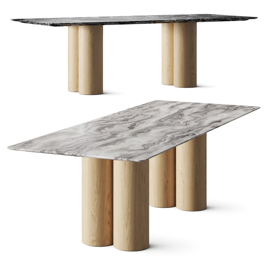 Frigerio Elly Dining Table - 3D Model for VRay, Corona