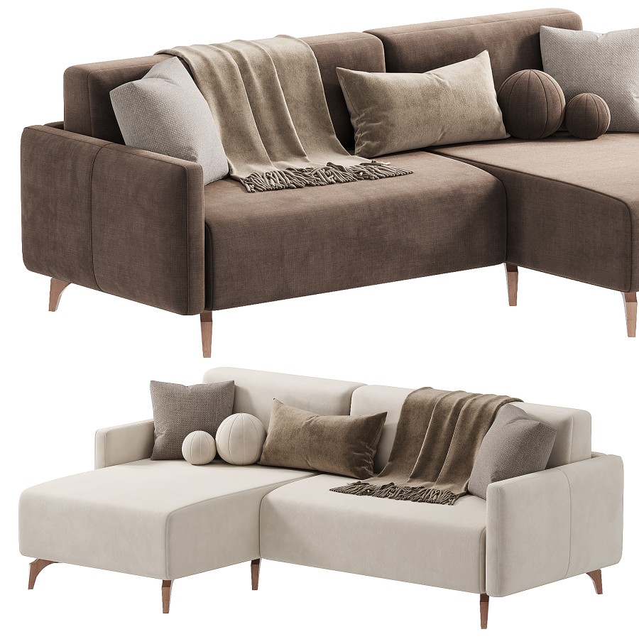 Lieri Barhat Beige - 3D Model for Corona