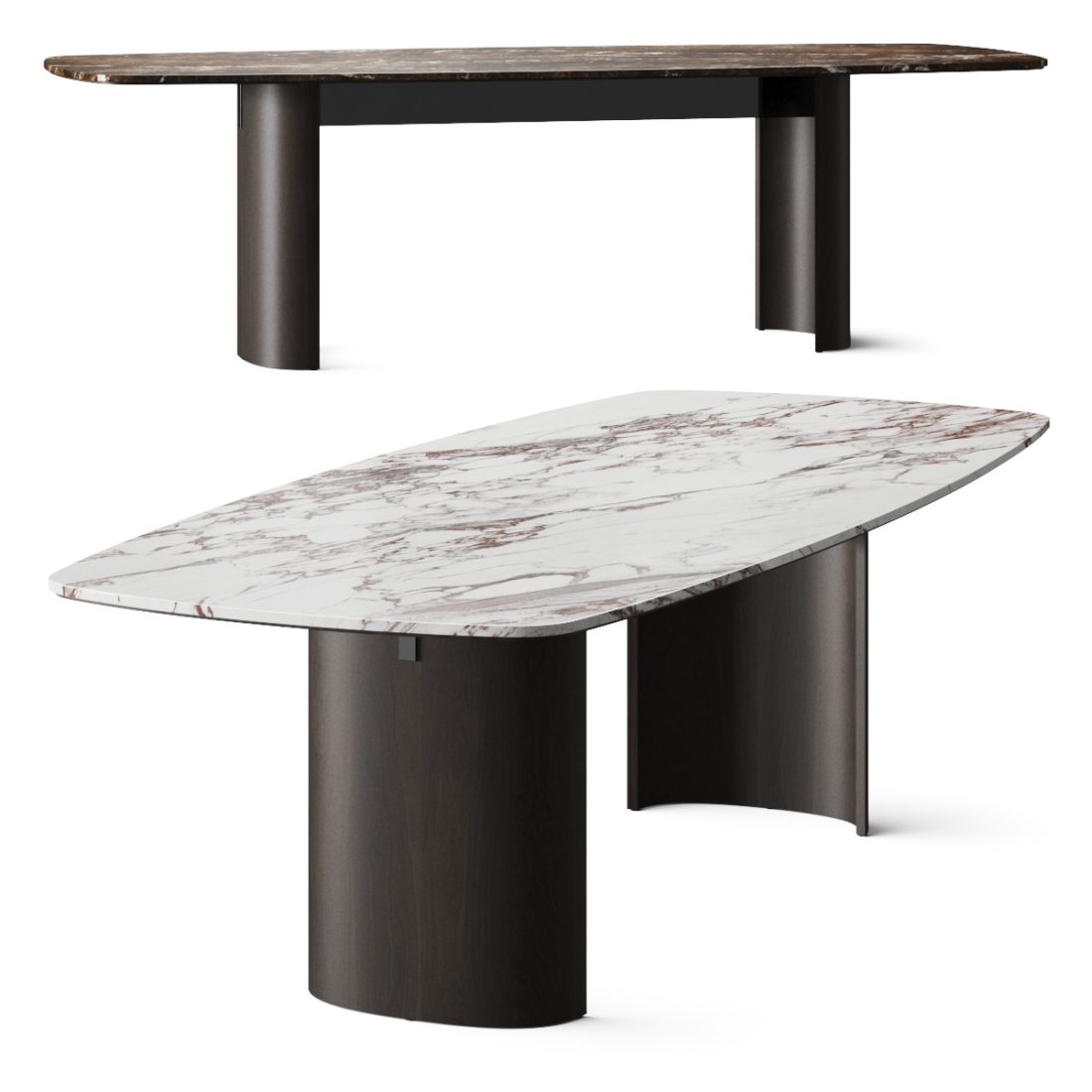 Papadatos Contour Dining Table 3D Model for VRay, Corona | CGMood
