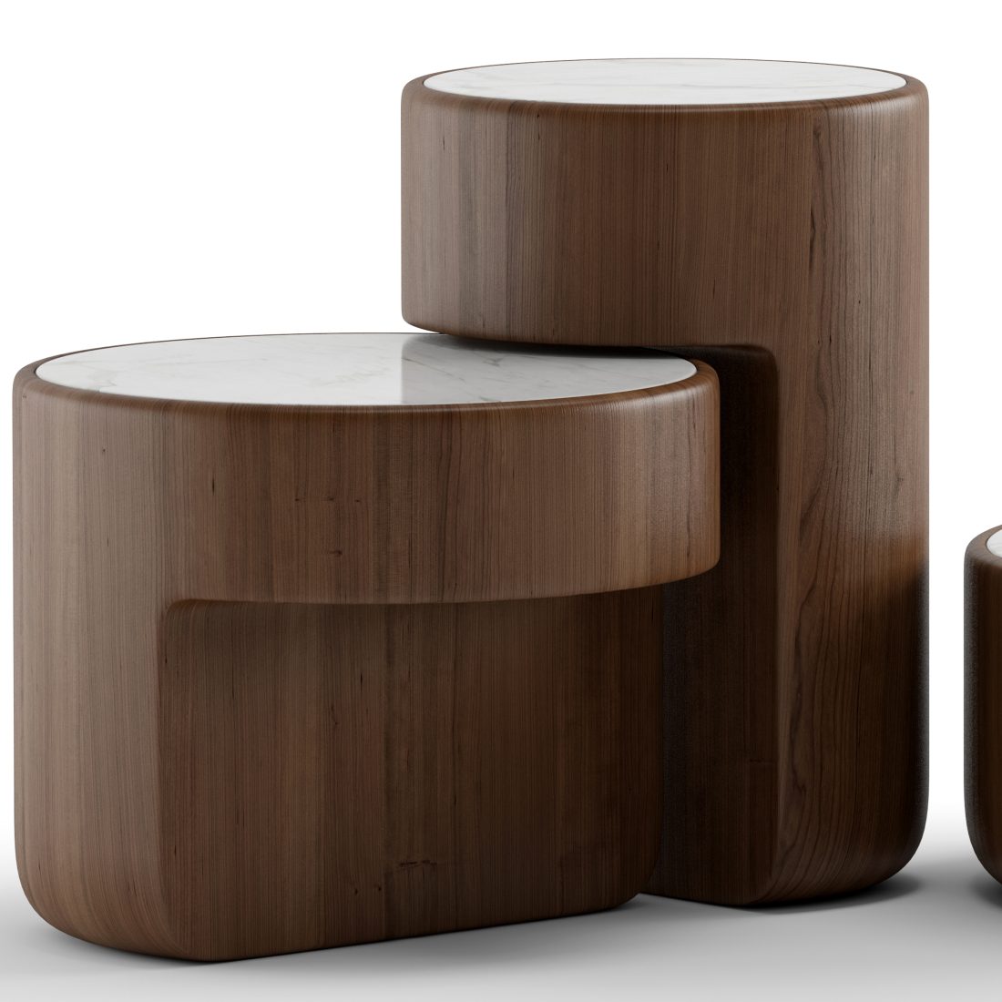 Levels Oak Coffee Table 3D Model for VRay | CGMood