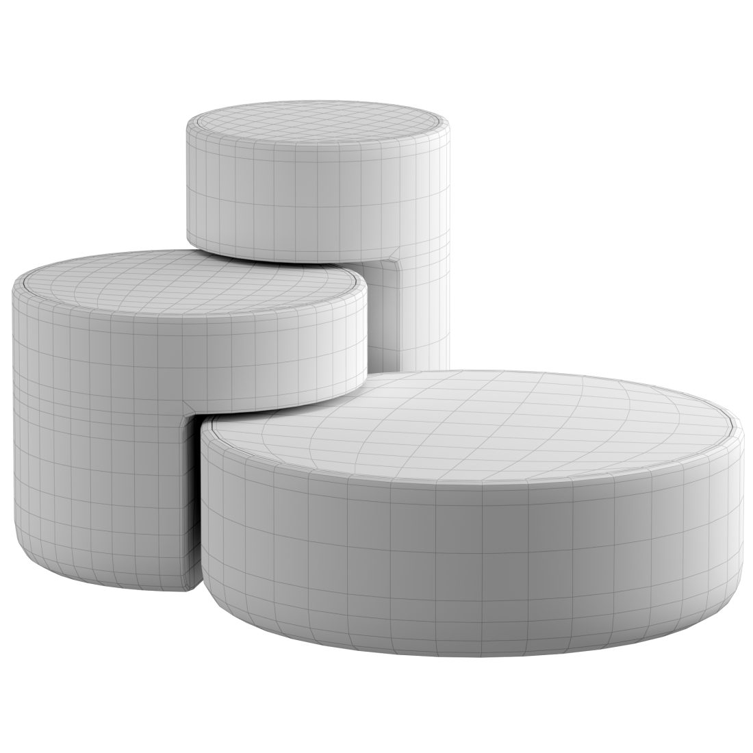 Levels Oak Coffee Table 3D Model for VRay | CGMood