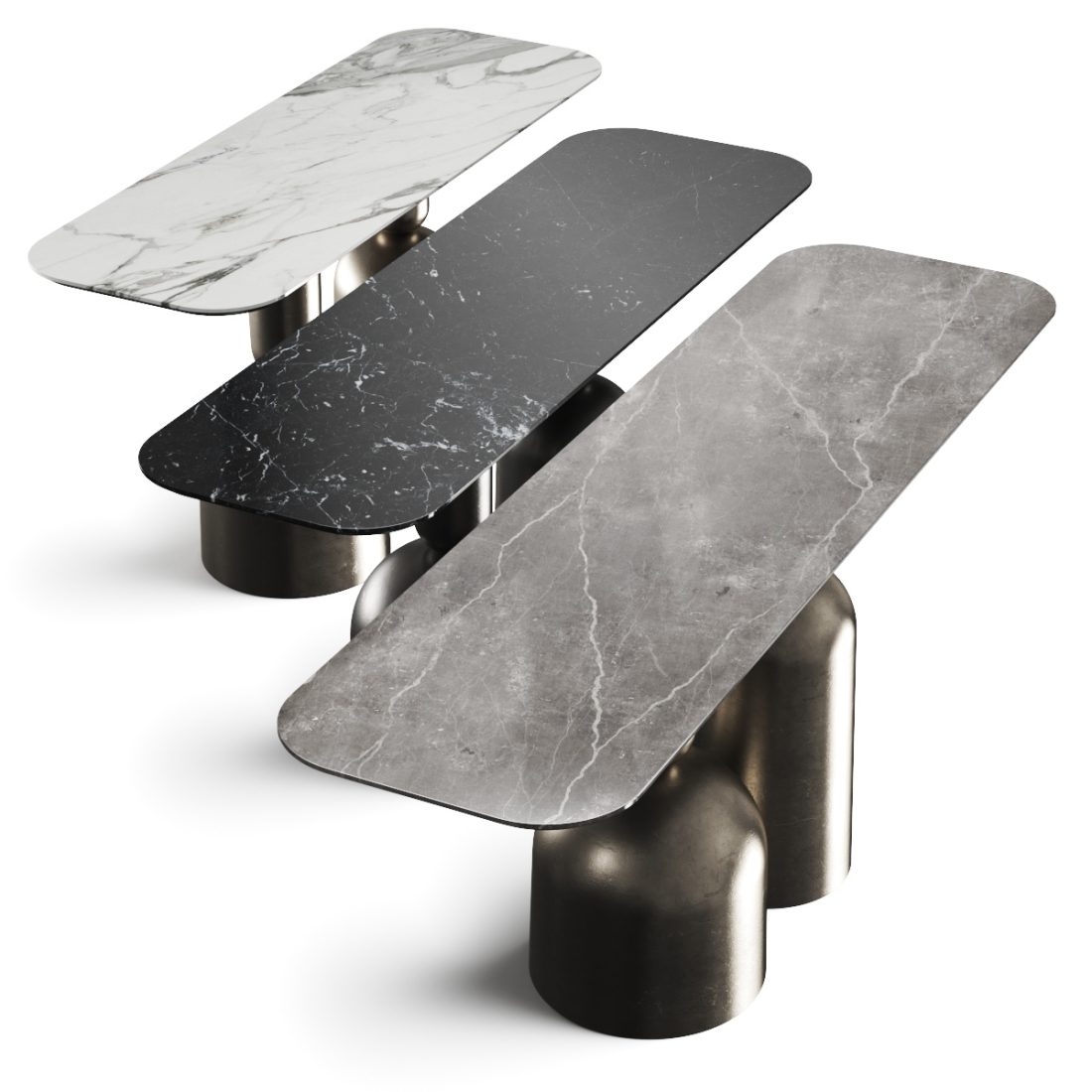Bonaldo Cop Marble Console Tables 3D Model for VRay, Corona | CGMood