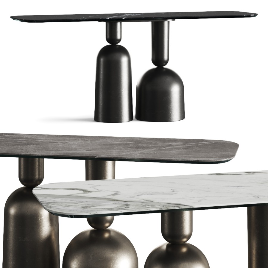 Bonaldo Cop Marble Console Tables 3D Model for VRay, Corona | CGMood