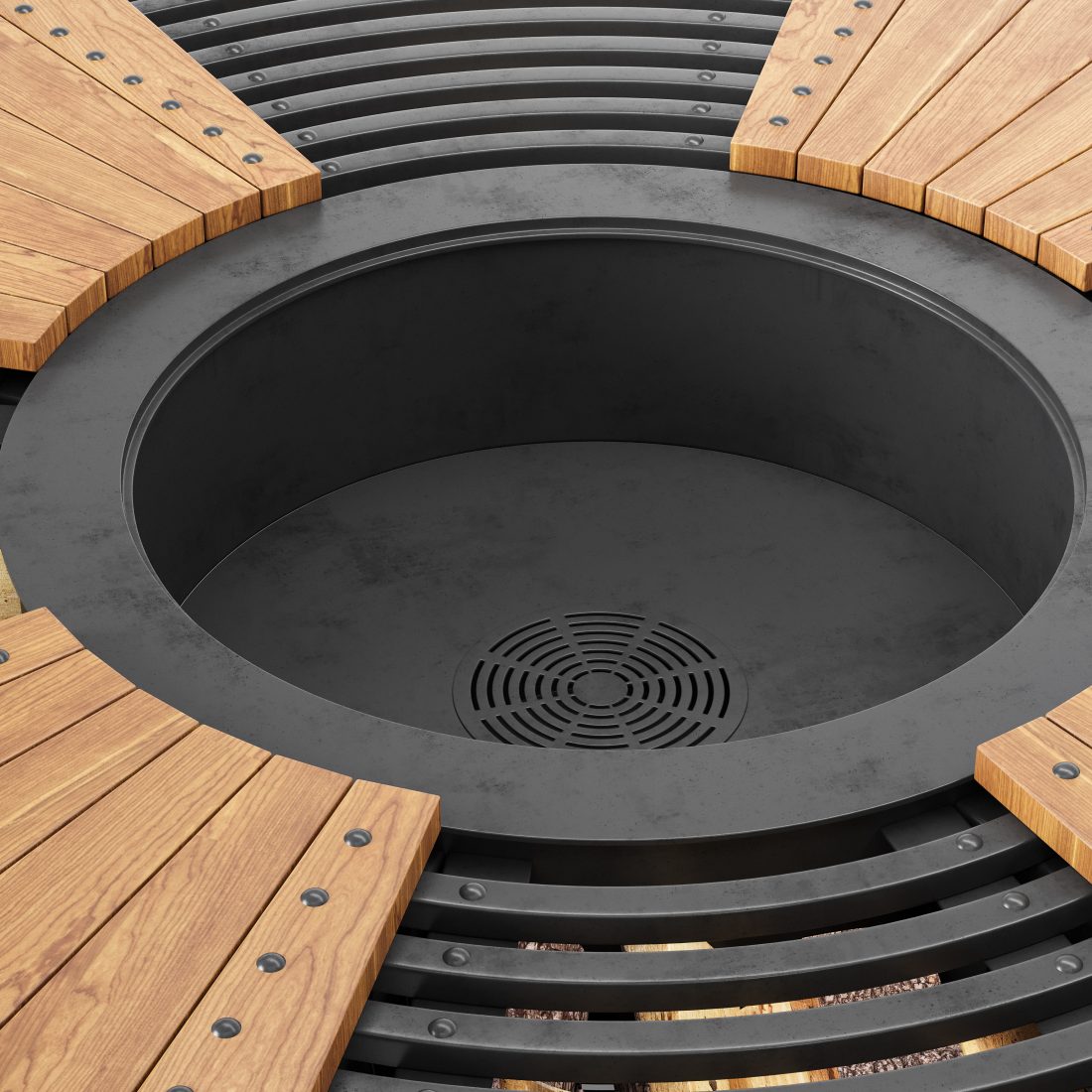 Fire Pit 06 - 3D Model for VRay, Corona