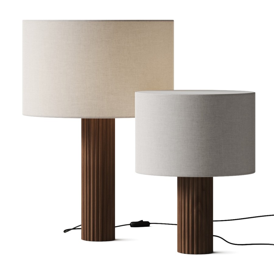 Simone Marcel Fluta Table Lamps - 3D Model for VRay, Corona