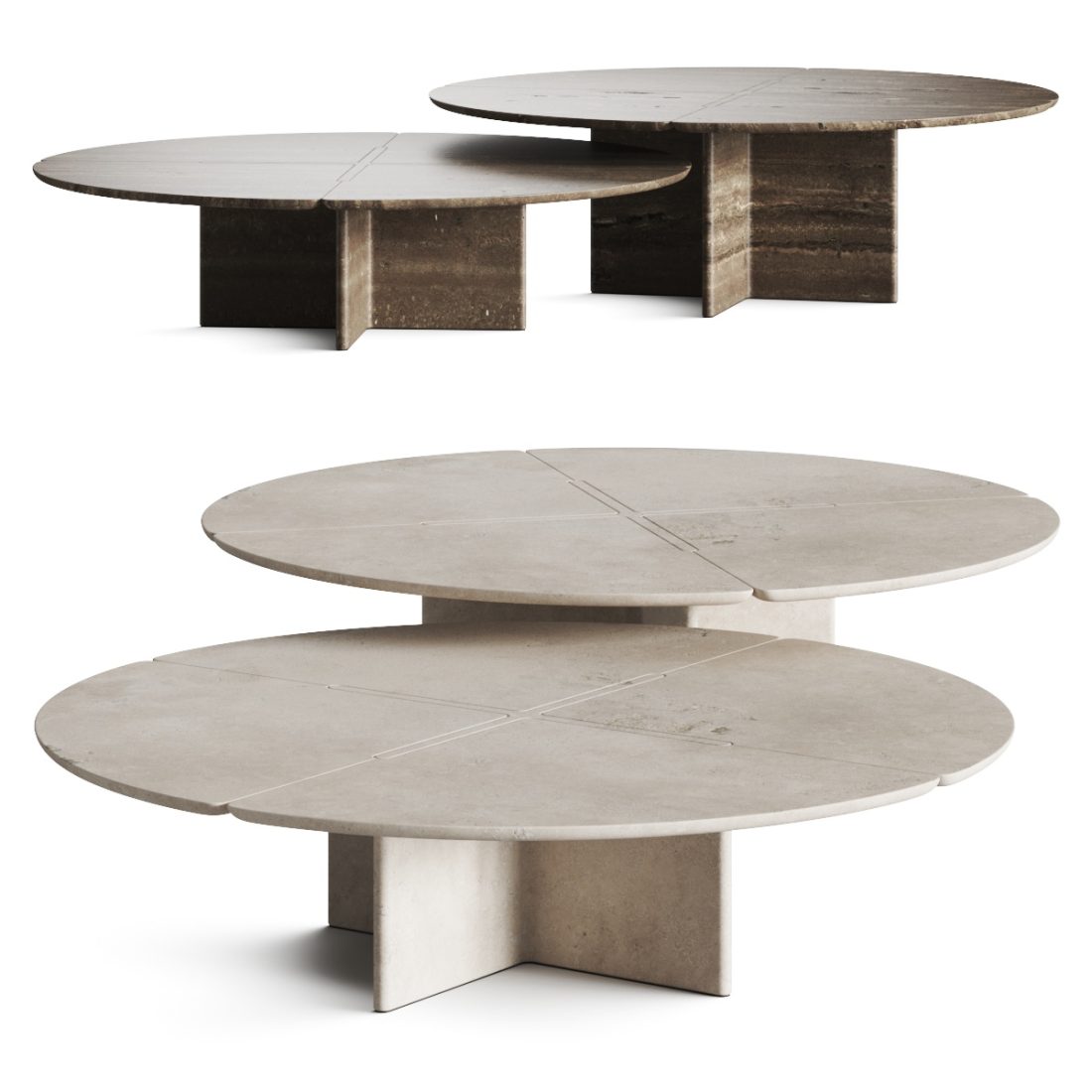 Kreoo More Coffee Tables - 3D Model for VRay, Corona