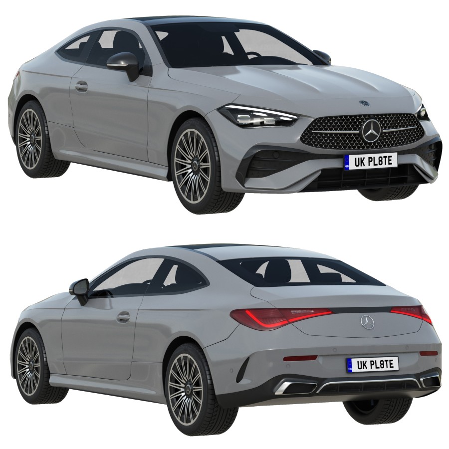 Mercedes-Benz CLE Coupe 3D Model for VRay | CGMood
