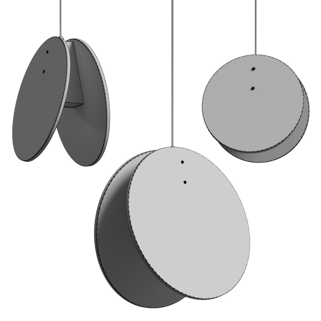 Marc Wood Studio Shell Pendant Lamps 3D Model for VRay, Corona | CGMood