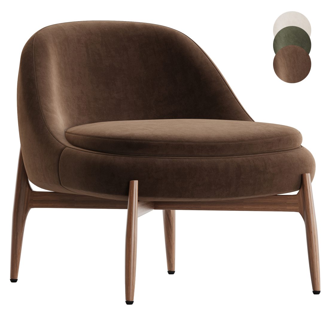 Minotti Sendai Easy Chair 3D Model for VRay, Corona | CGMood