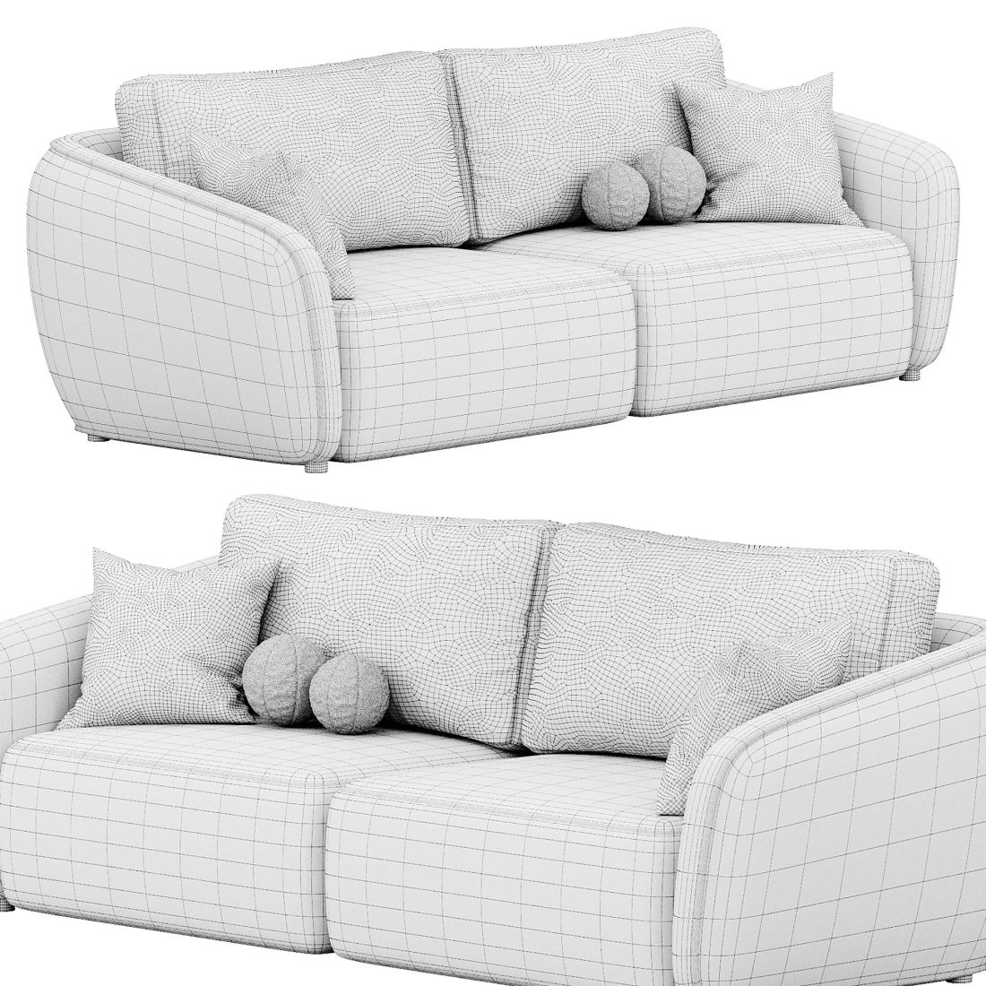 Sofa Moon By Blanche - 3D Model for Corona