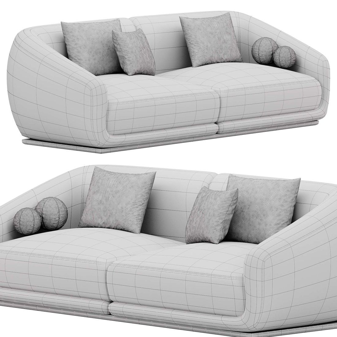 Montholon Sofa By Property Furniture - 3D Model for Corona