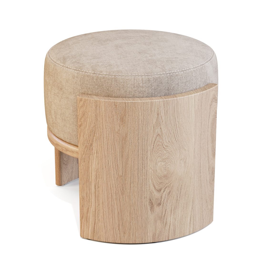 Parla: Hug - Pouf And Stool - 3D Model for Corona
