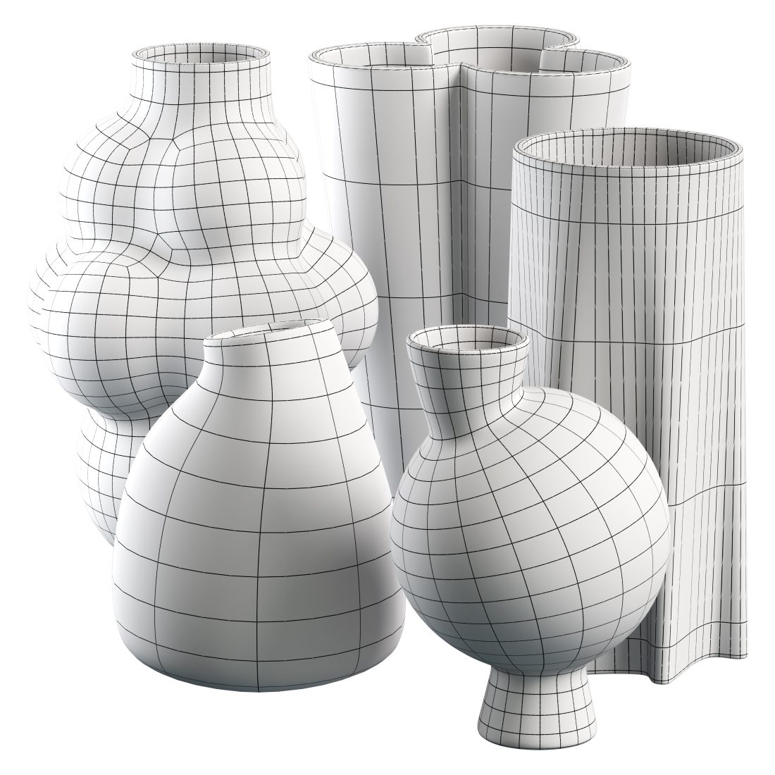Vase - 3D Model for VRay, Corona