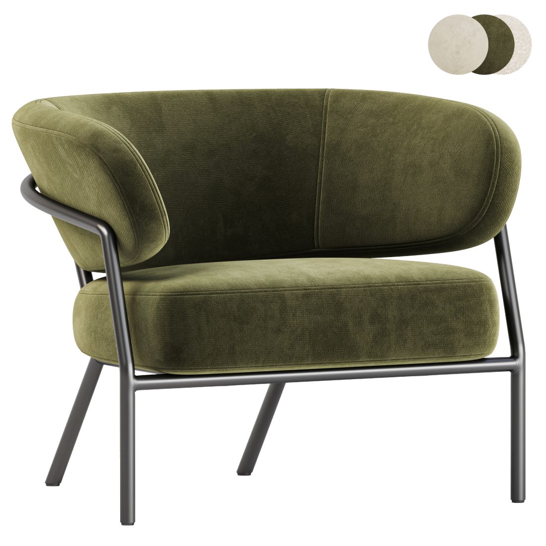 Nani Chair By Meridiani 3D Model for FStorm, VRay, Corona | CGMood