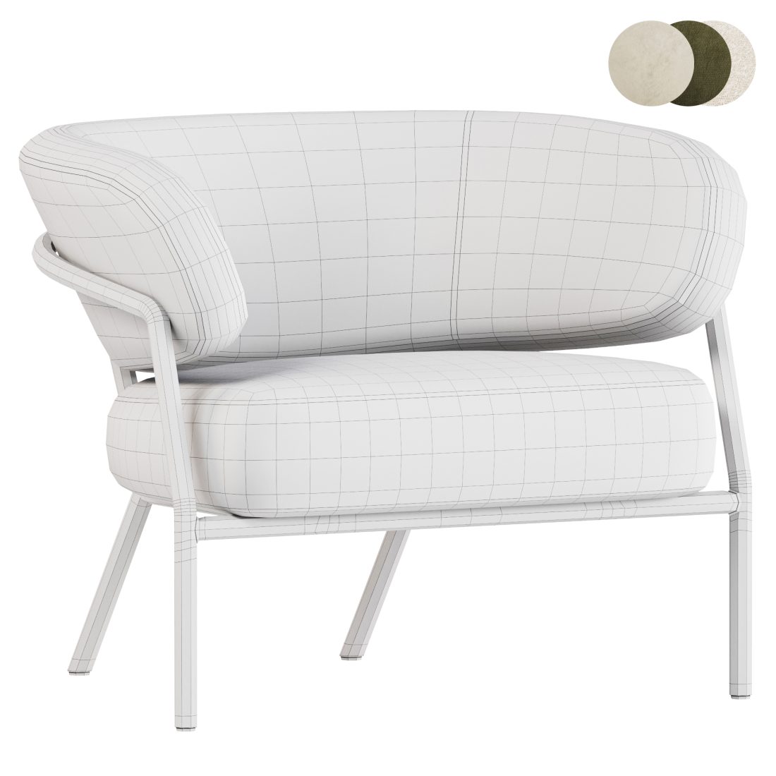 Nani Chair By Meridiani 3D Model for FStorm, VRay, Corona | CGMood