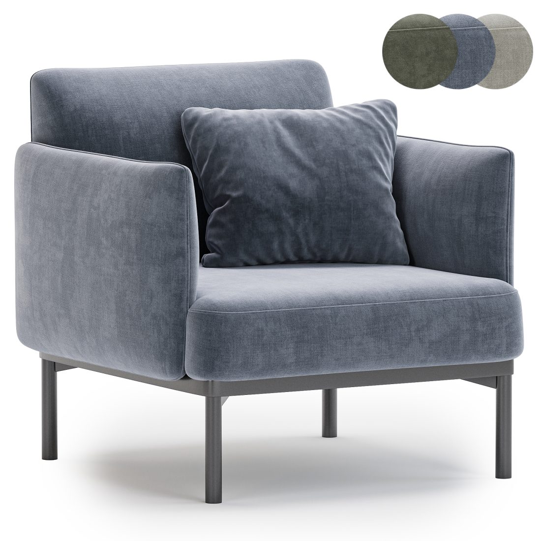 Penn Chair By Westelm - 3D Model for Corona
