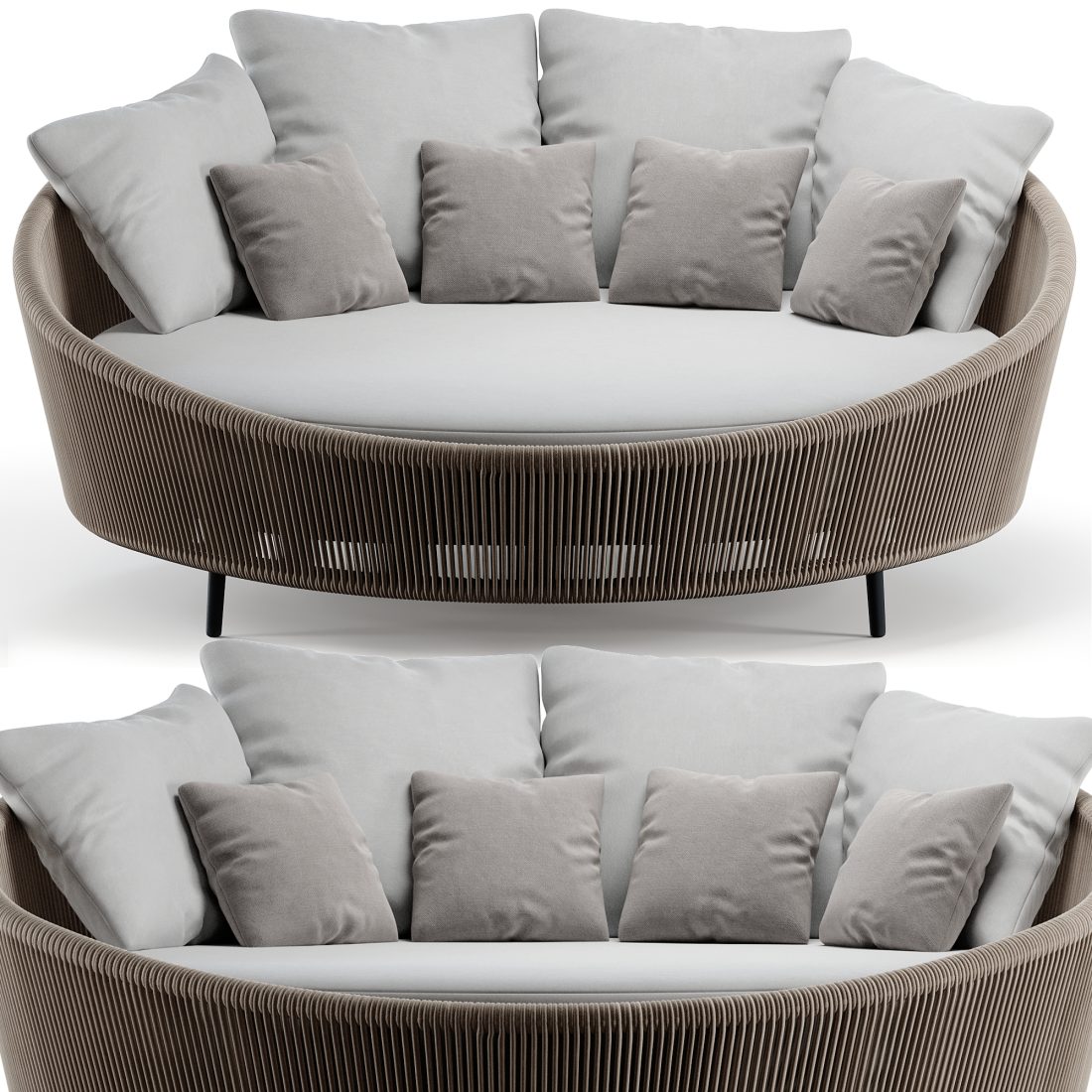 DAYBED REDONDO RODONA - 3D Model for Corona
