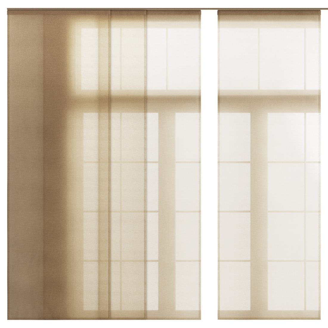 Linen Tulle Panel Blinds 3D Model for VRay, Corona | CGMood