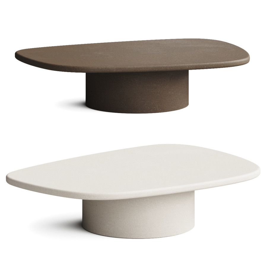 Ethnicraft Elements Pebble Shape Coffee Table 3D Model for VRay, Corona ...