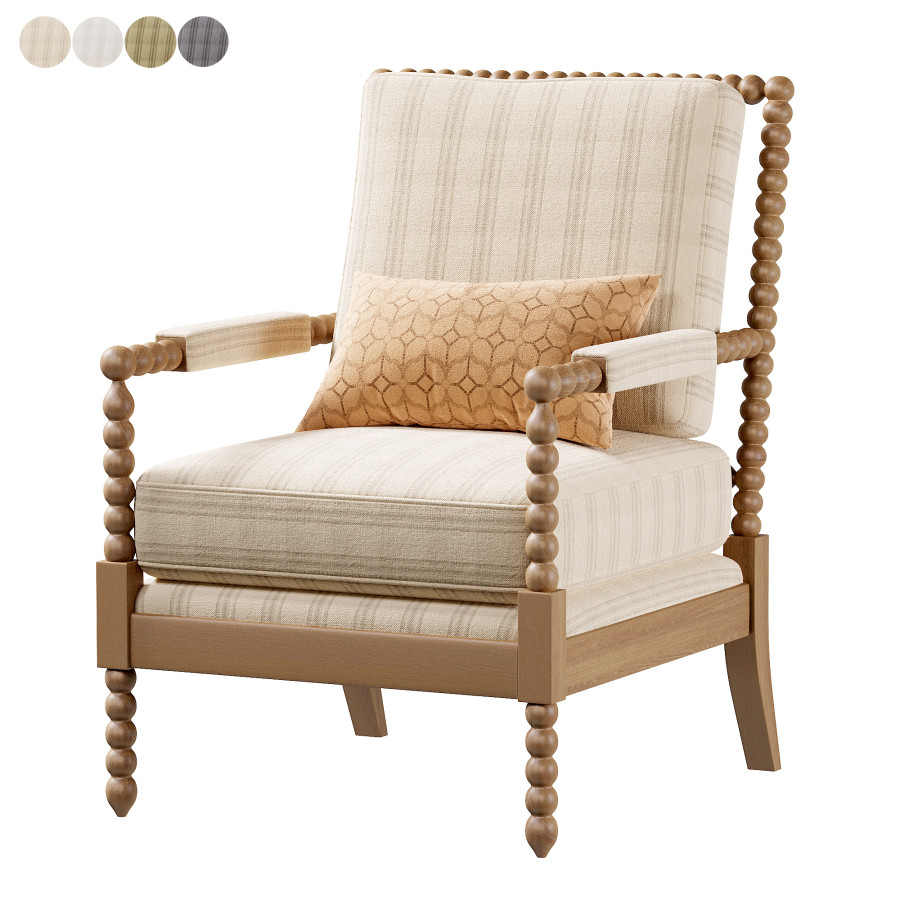Spindle Chair - 3D Model for Corona