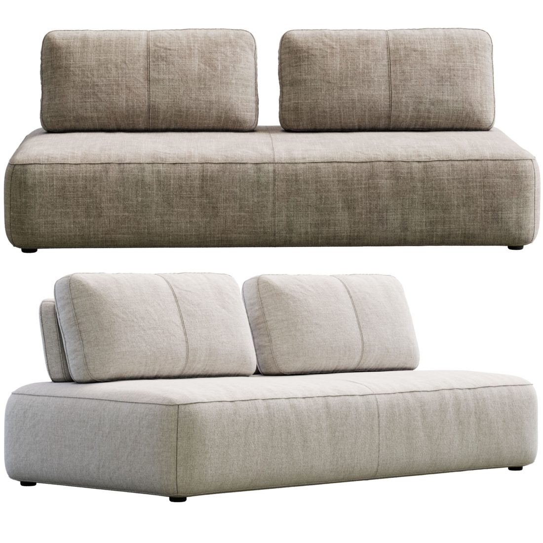 Sofa Puff By In Mood 3D Model for Corona | CGMood
