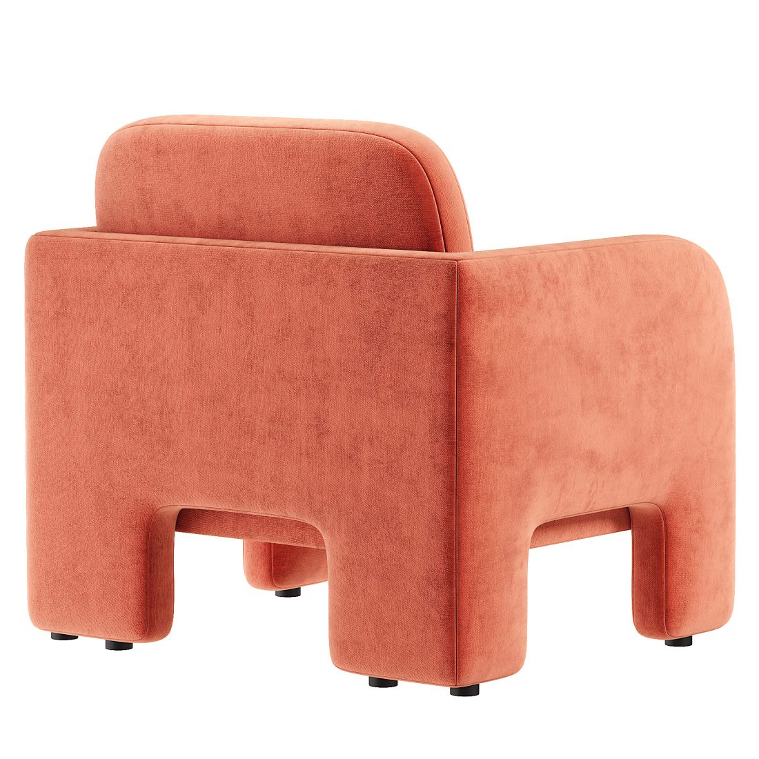 Velvet Lawson Chair - 3D Model for Corona