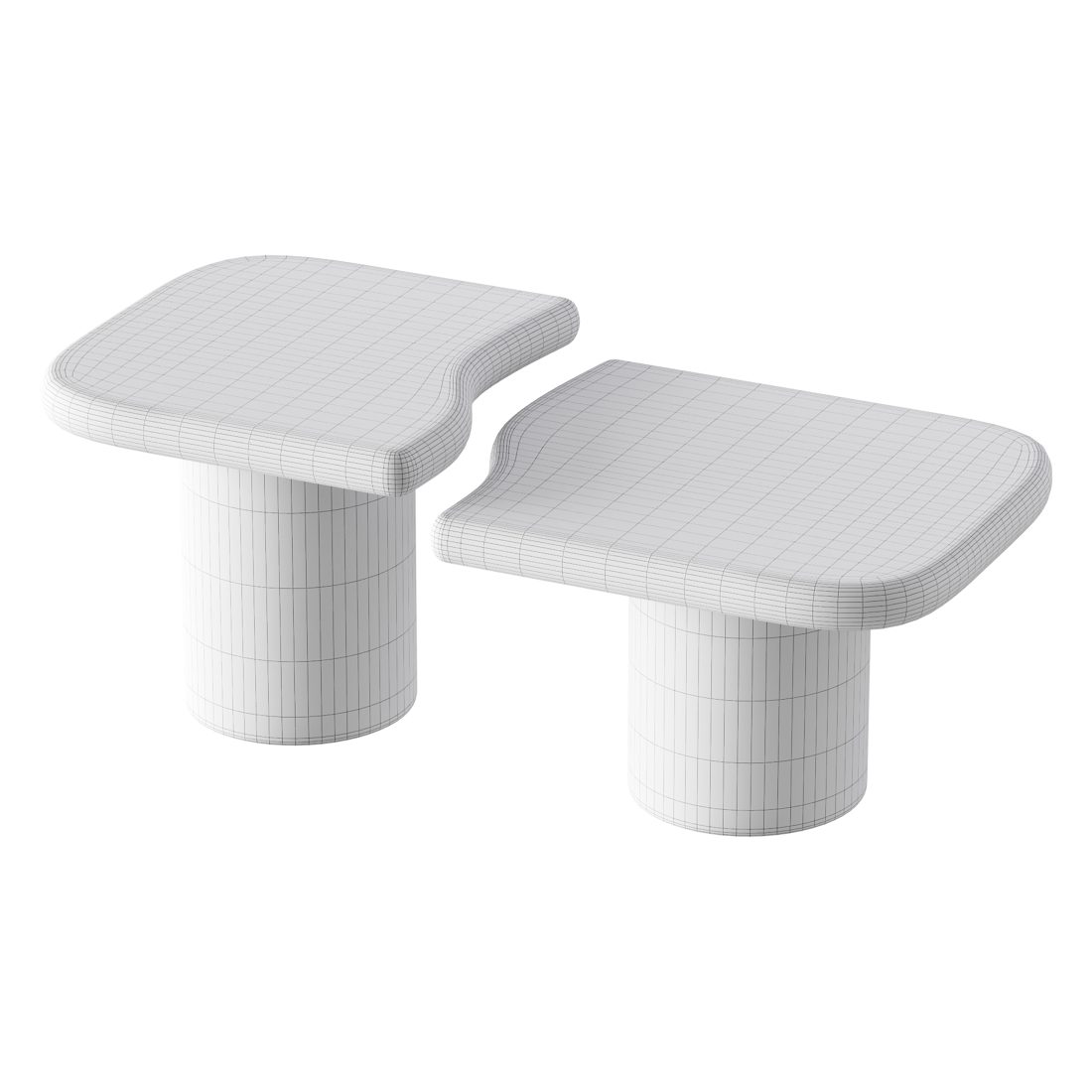 Creative Cloud Combination Coffee Table - 3D Model for Corona