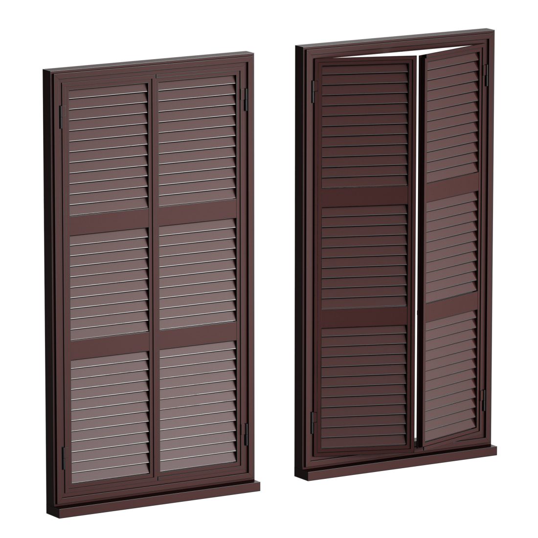 Metal Shutters And Blinds - 3D Model for FStorm, VRay, Corona