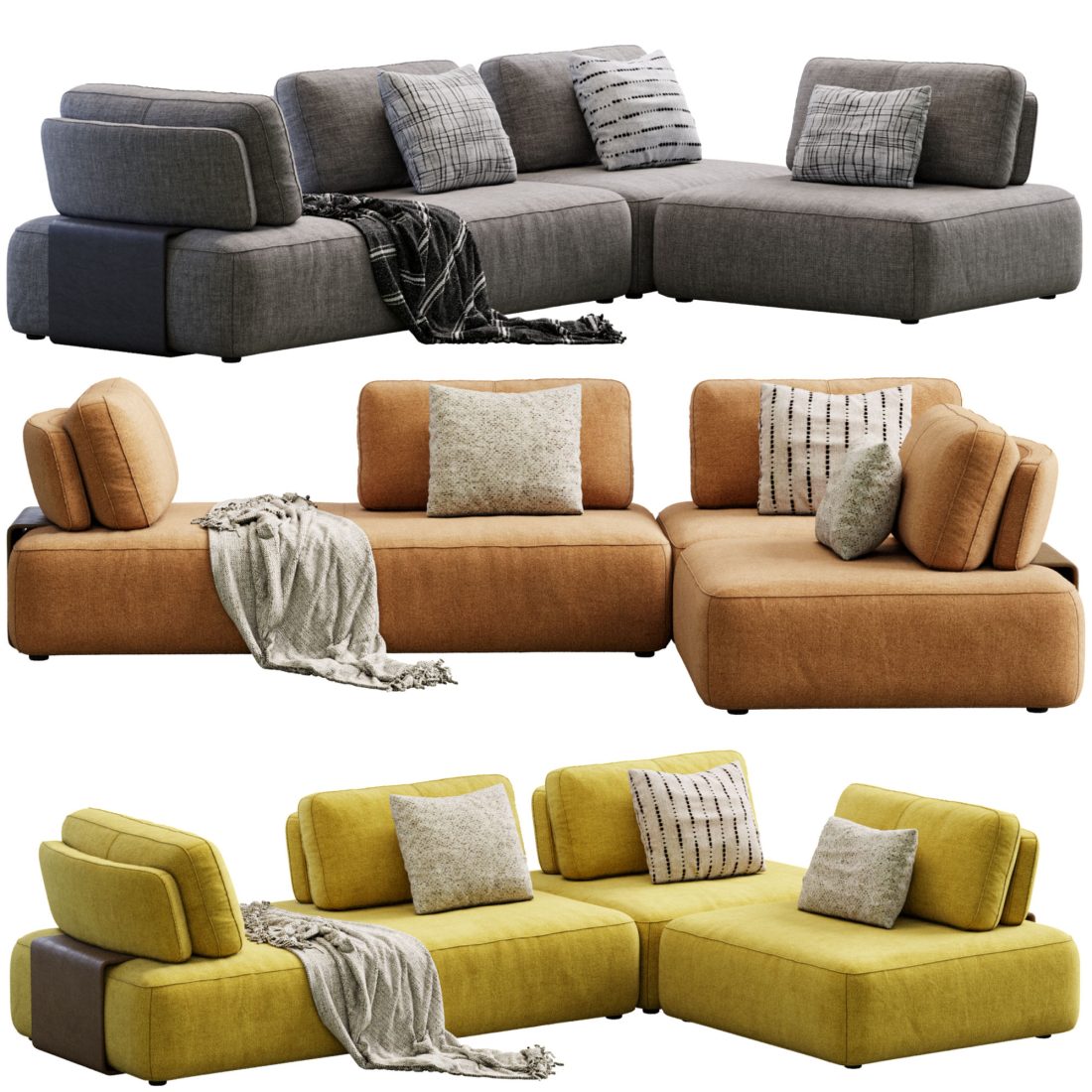 Sofa Puff By In Mood - 3D Model for Corona