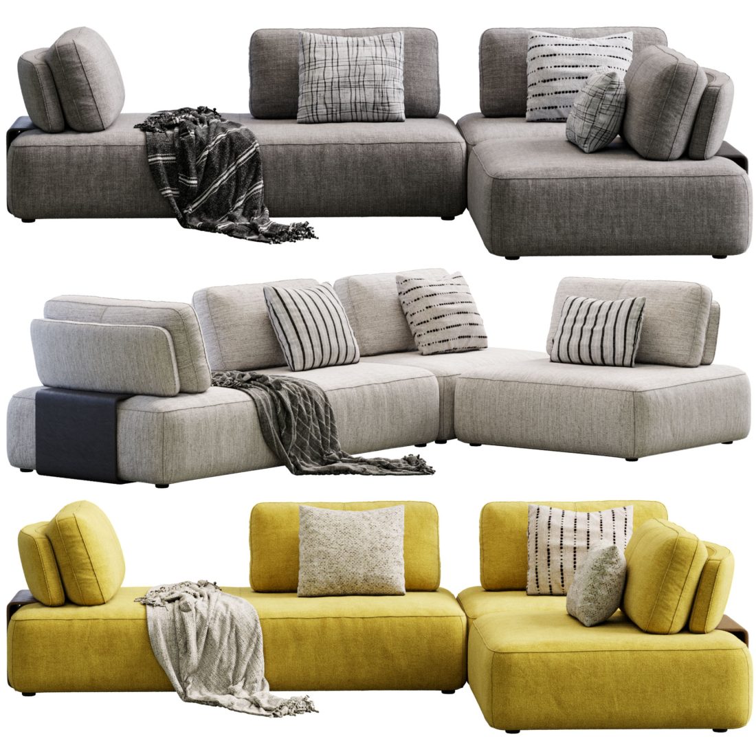 Sofa Puff By In Mood - 3D Model for Corona