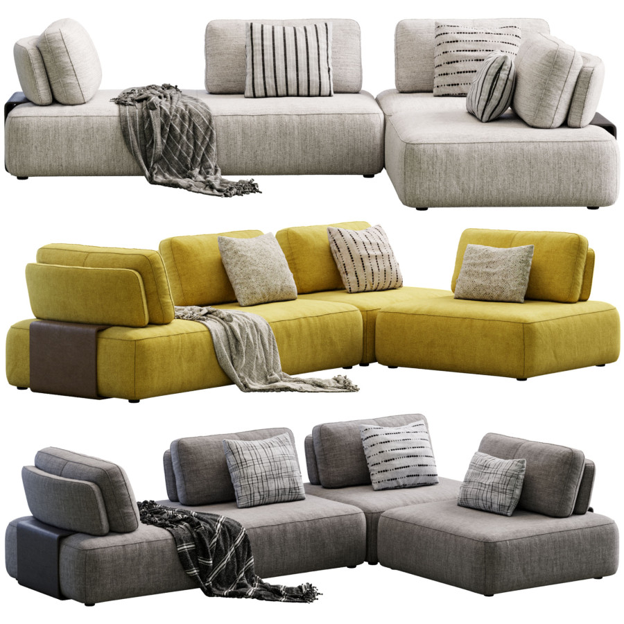 Sofa Puff By In Mood - 3D Model for Corona