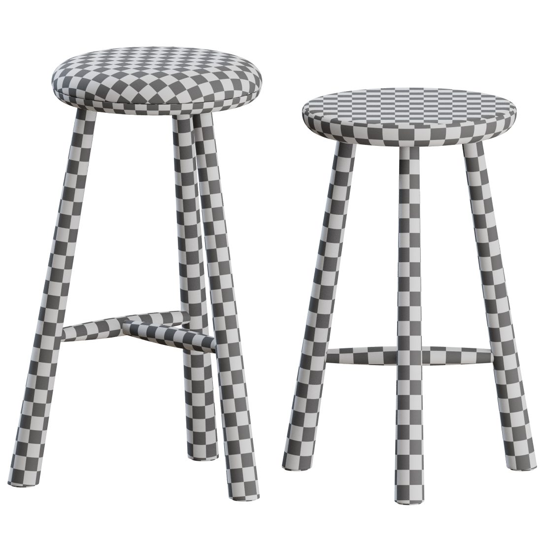 Charlie Stool By Amber Interiors - 3D Model for Corona