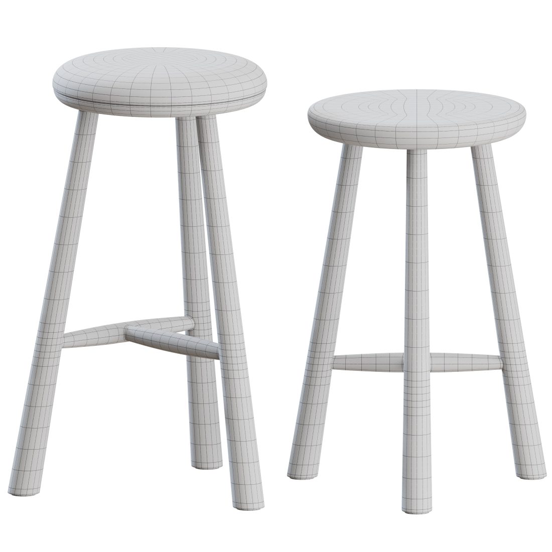 Charlie Stool By Amber Interiors - 3D Model for Corona