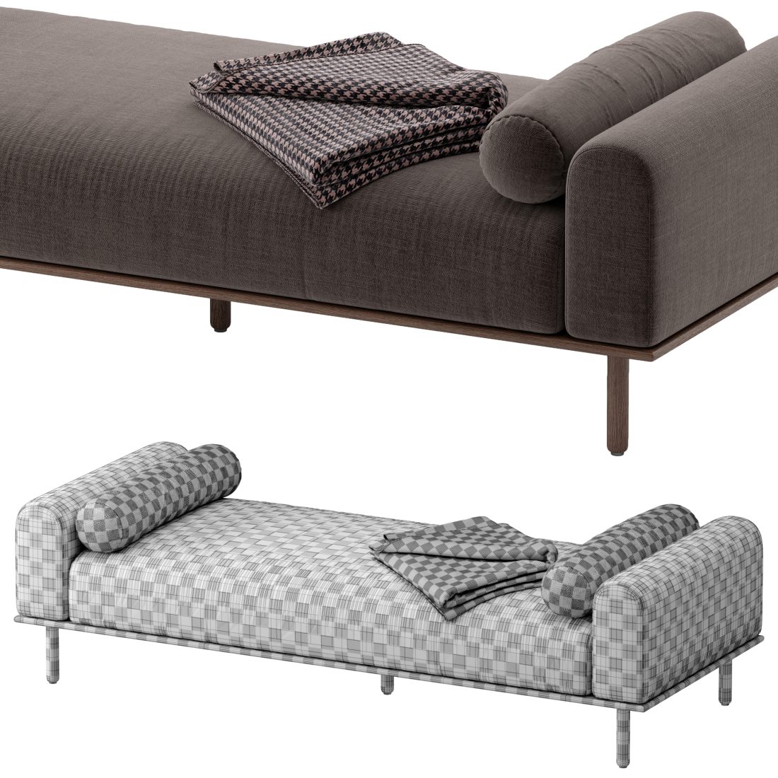 Zimmerman Daybed 3D Model for VRay, Corona | CGMood