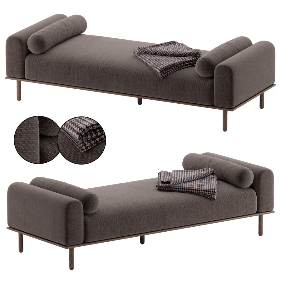 Zimmerman Daybed 3D Model for VRay, Corona | CGMood