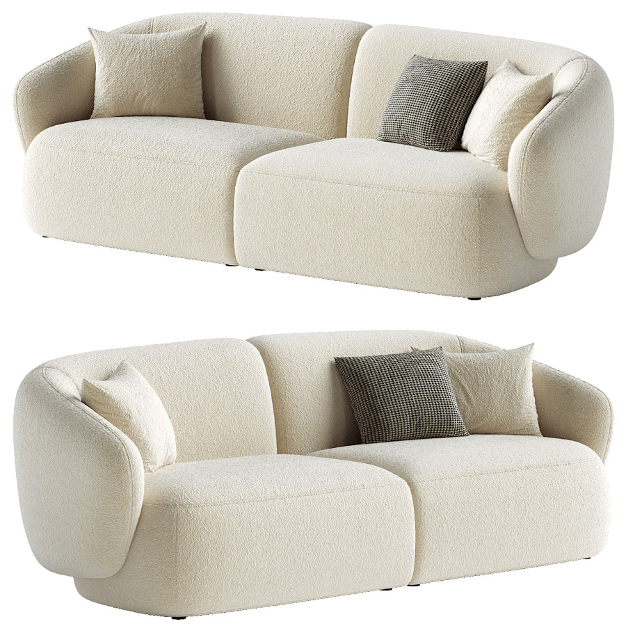 Auburn Performance Fabric Sofa - 3D Model for Corona