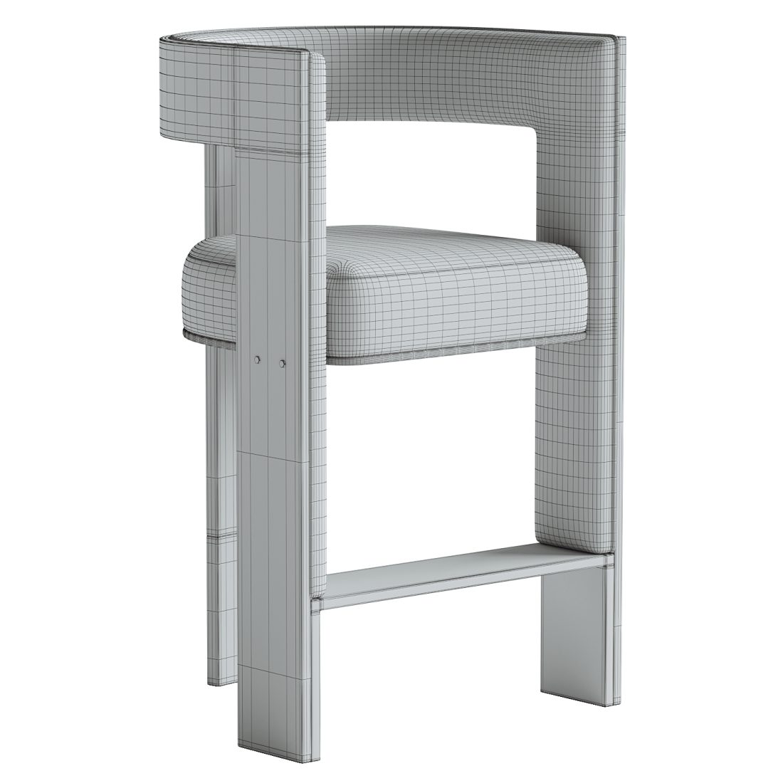 Amora Bar Chair - 3D Model for Corona