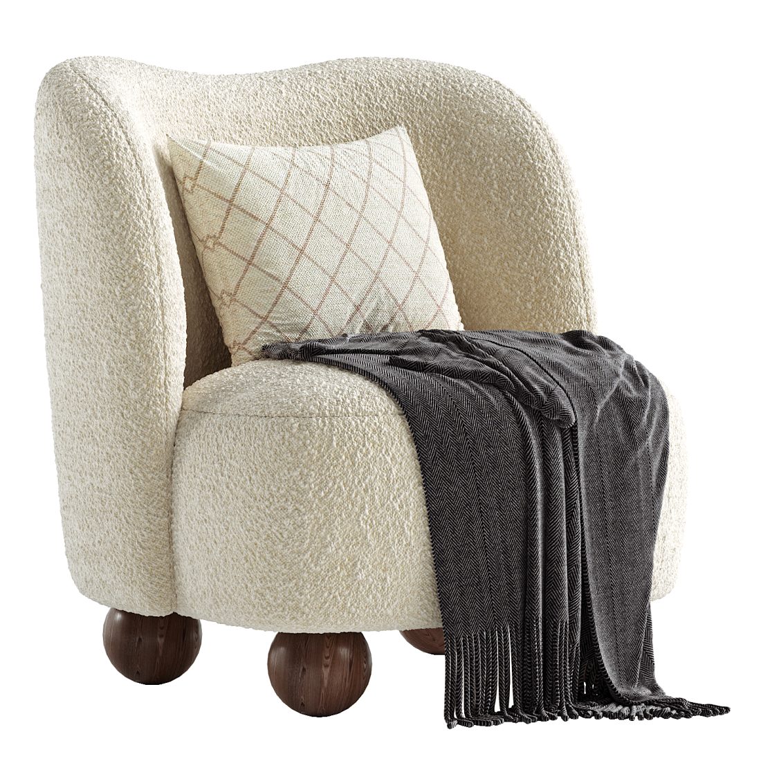 Alice Lounge Chair - 3D Model for Corona