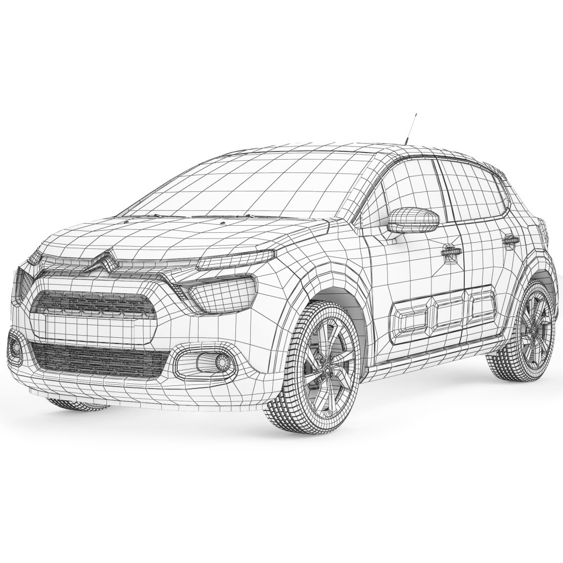 Citroen C3 2020 3D Model for VRay | CGMood