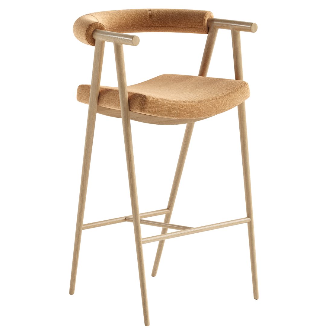 Bruso Barstool & Bruso Dining Chair - 3D Model for Corona