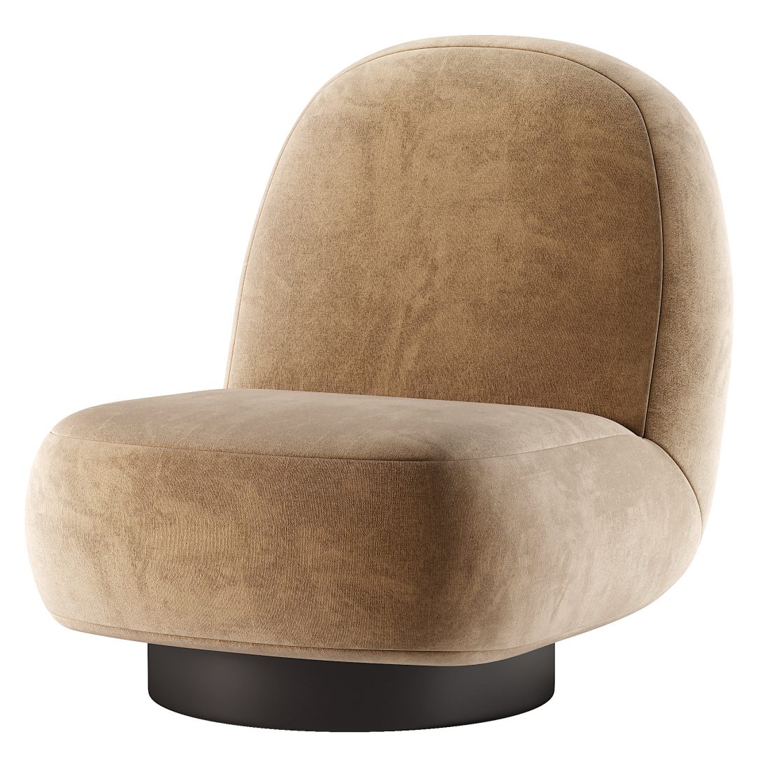 Round Modern Lounge Chair - 3D Model for Corona
