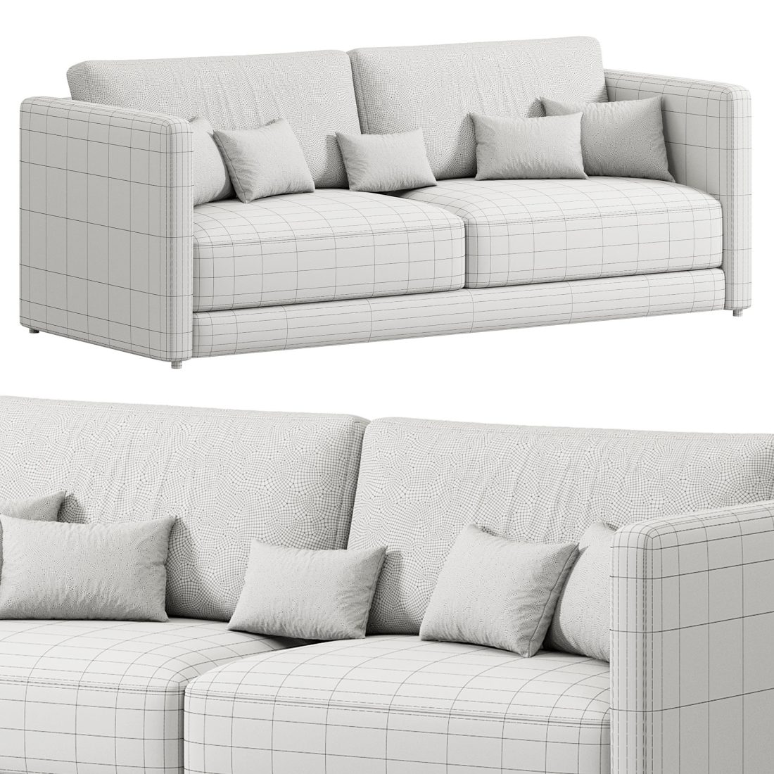 Astra Sofa - 3D Model for Corona