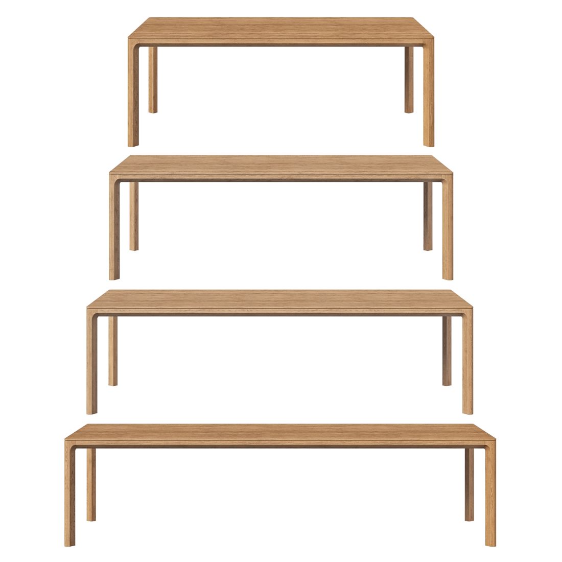 Restoration Hardware Dining Table Padua - 3D Model for VRay, Corona