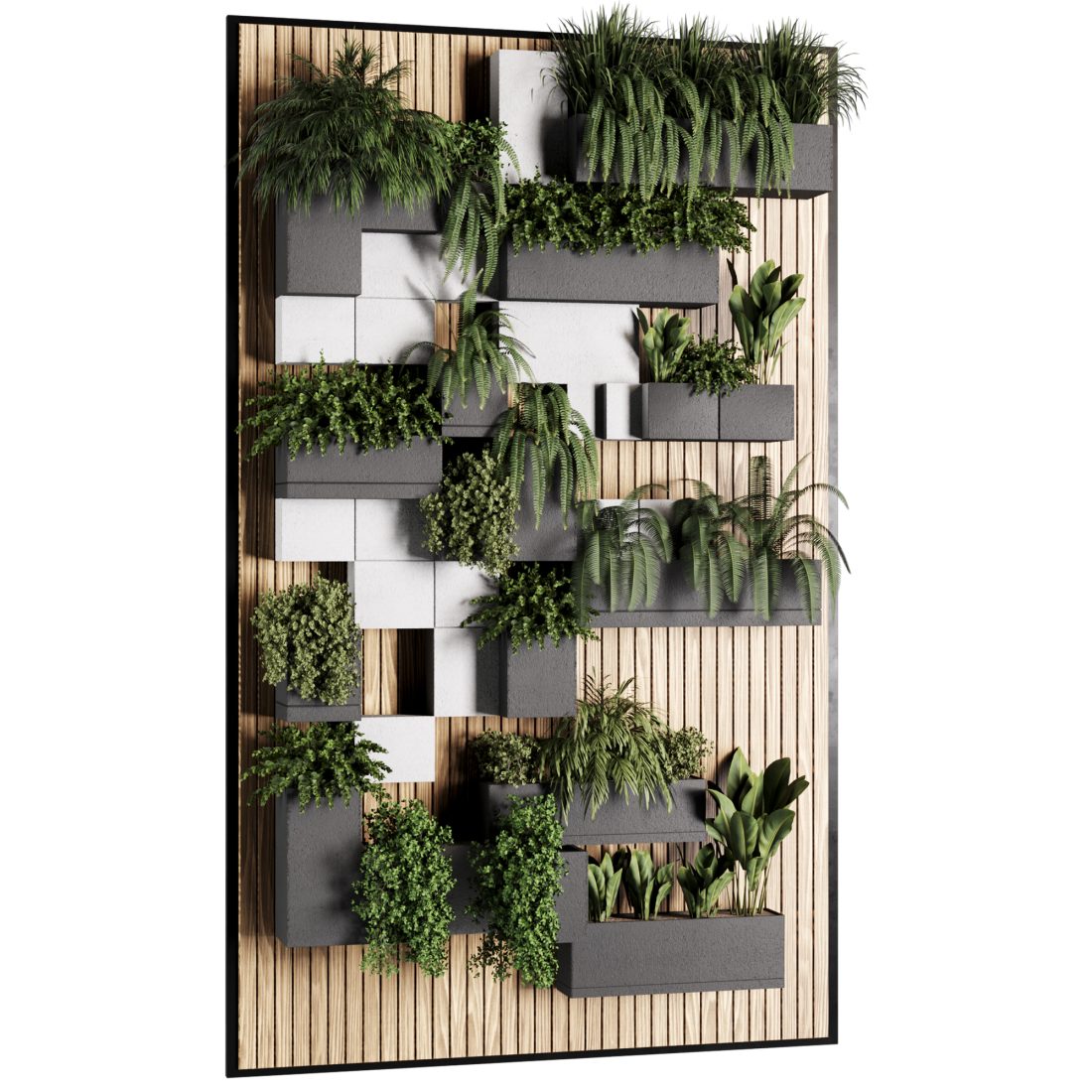 Vertical Garden-plant Set08 - 3D Model for Corona